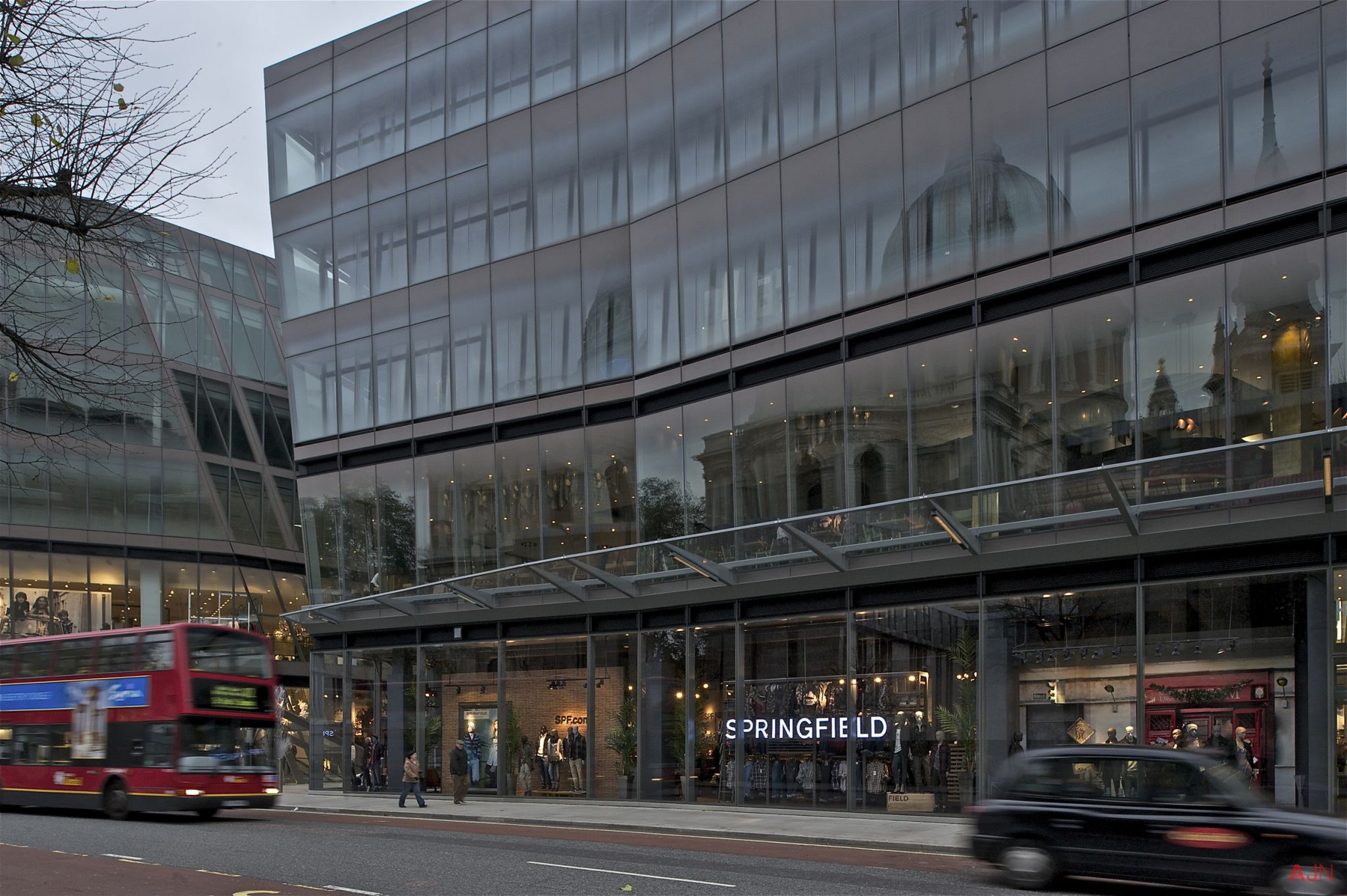 Unitized panels combined with a stick curtain wall (003) | facad3s